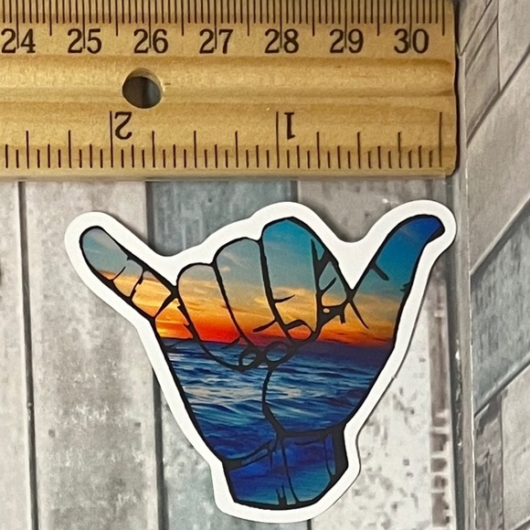 Office | 110 Shaka Brah Hawaiian Culture Surfing Reusable Vinyl Sticker ...